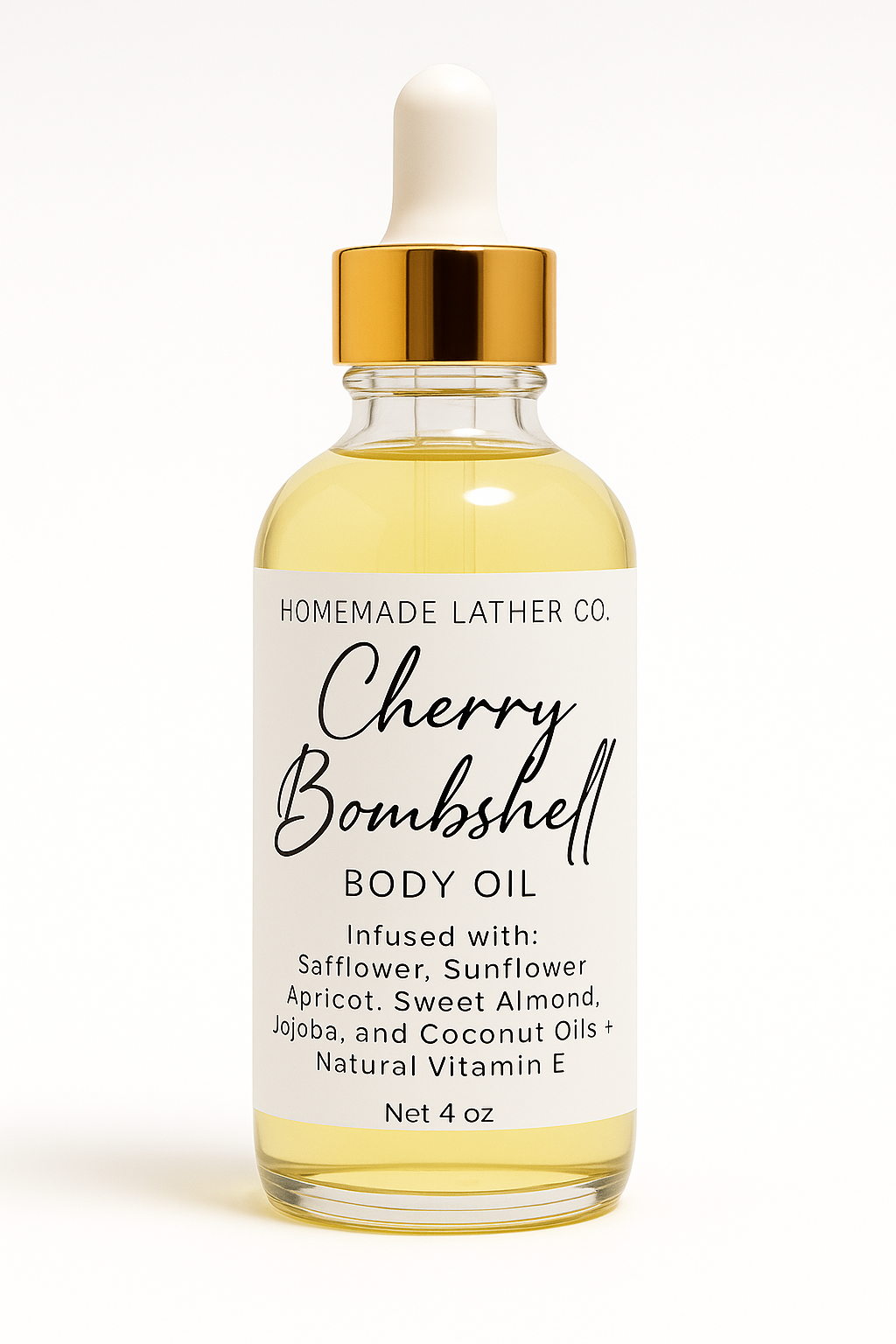 Cherry Bombshell Body Oil | Dark Cherry + Palo Santo Glow – HOMEMADE ...